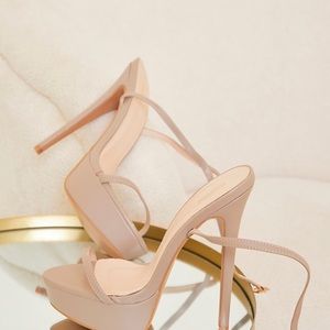 PrettyLittleThing | Shoes | Sand Platform Heels | Poshmark